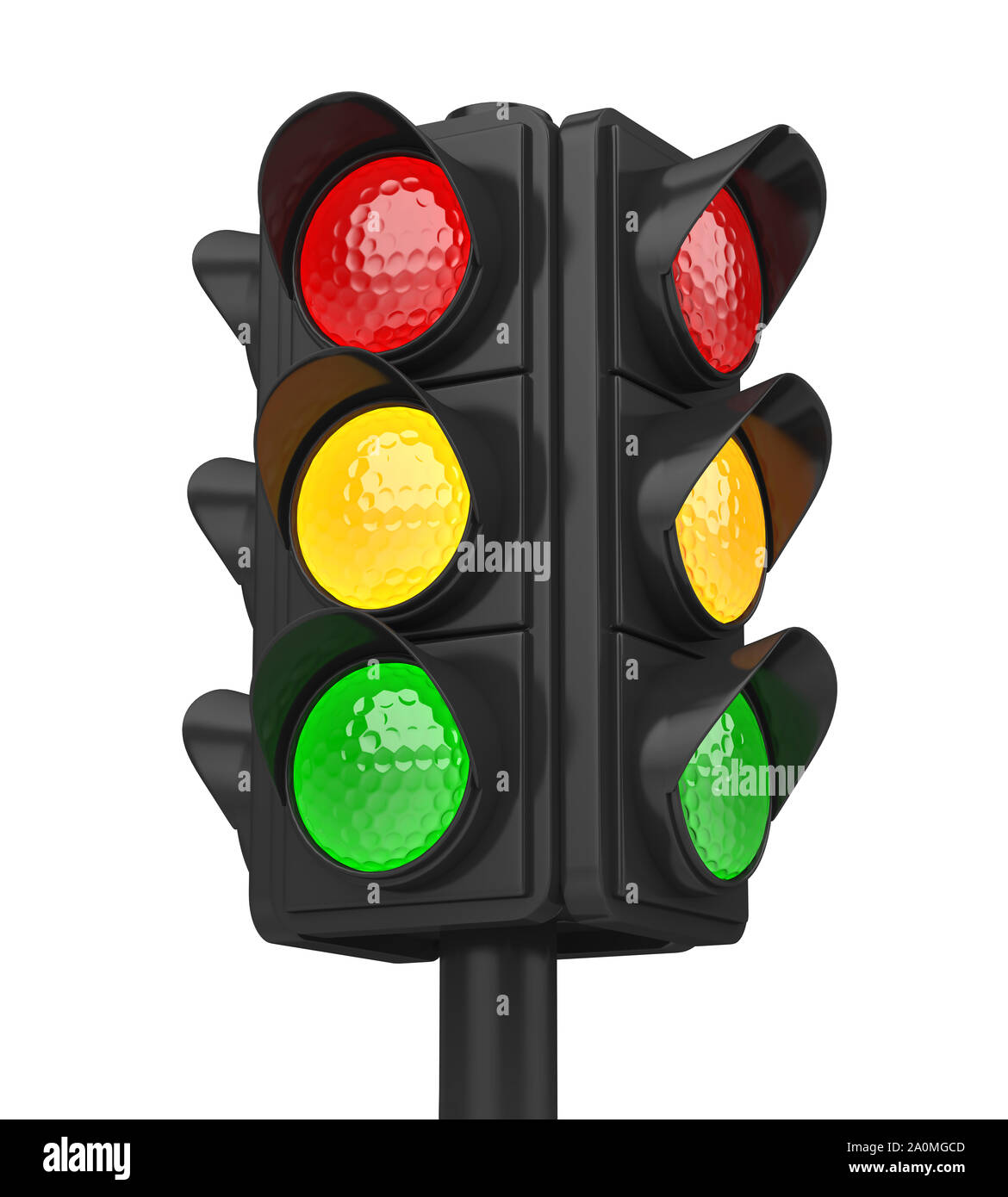 Traffic Lights Isolated Stock Photo - Alamy