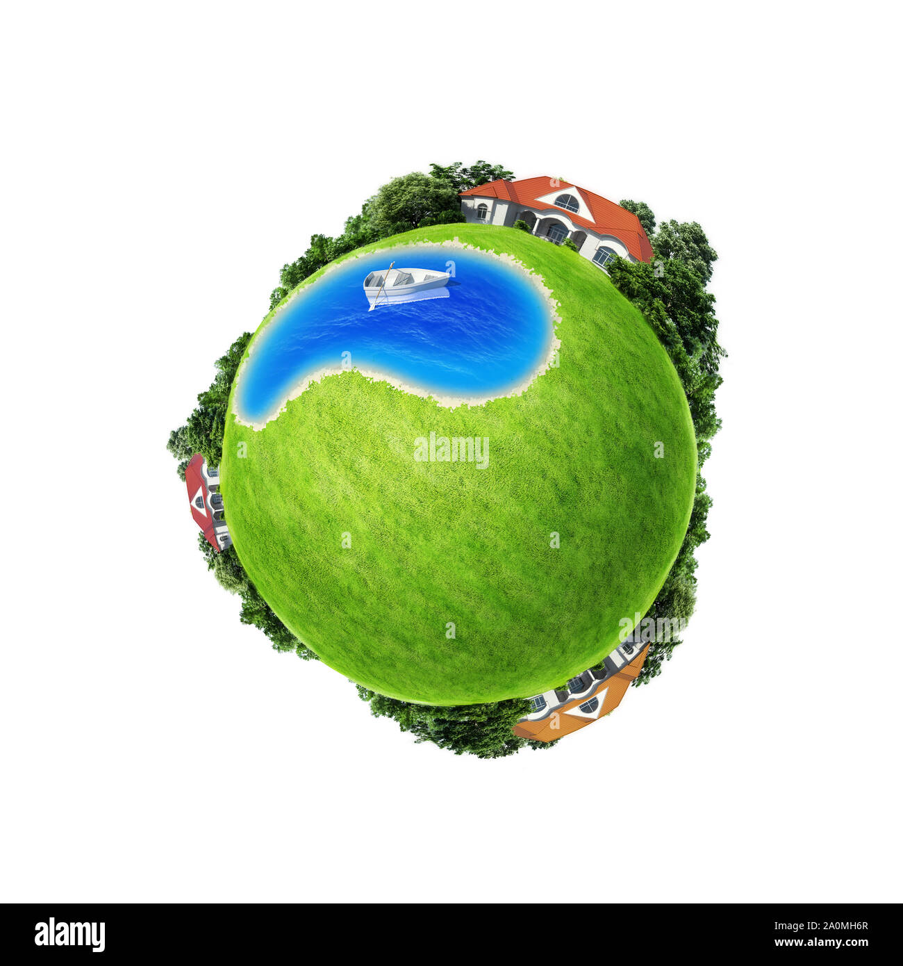 Mini Planet Concept or Earth Concept Stock Photo - Alamy