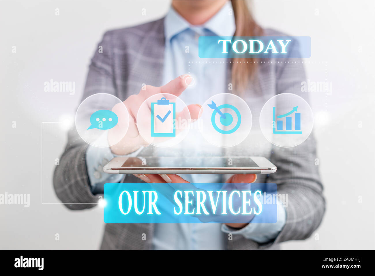 Word writing text Our Services. Business photo showcasing The ...