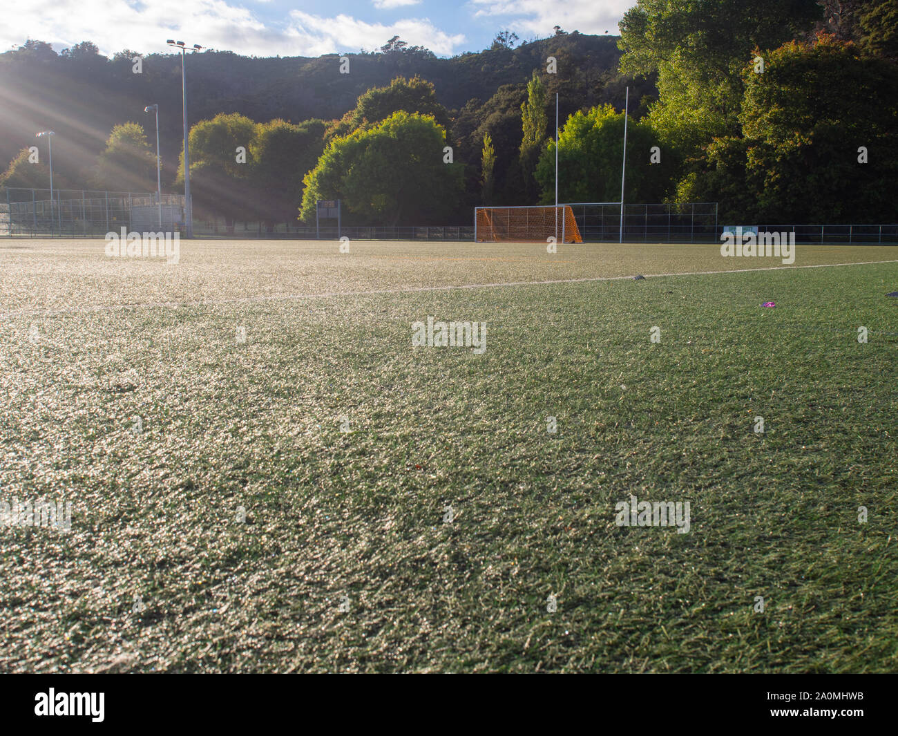 Rugby Field Landscape Stock Photo - Alamy