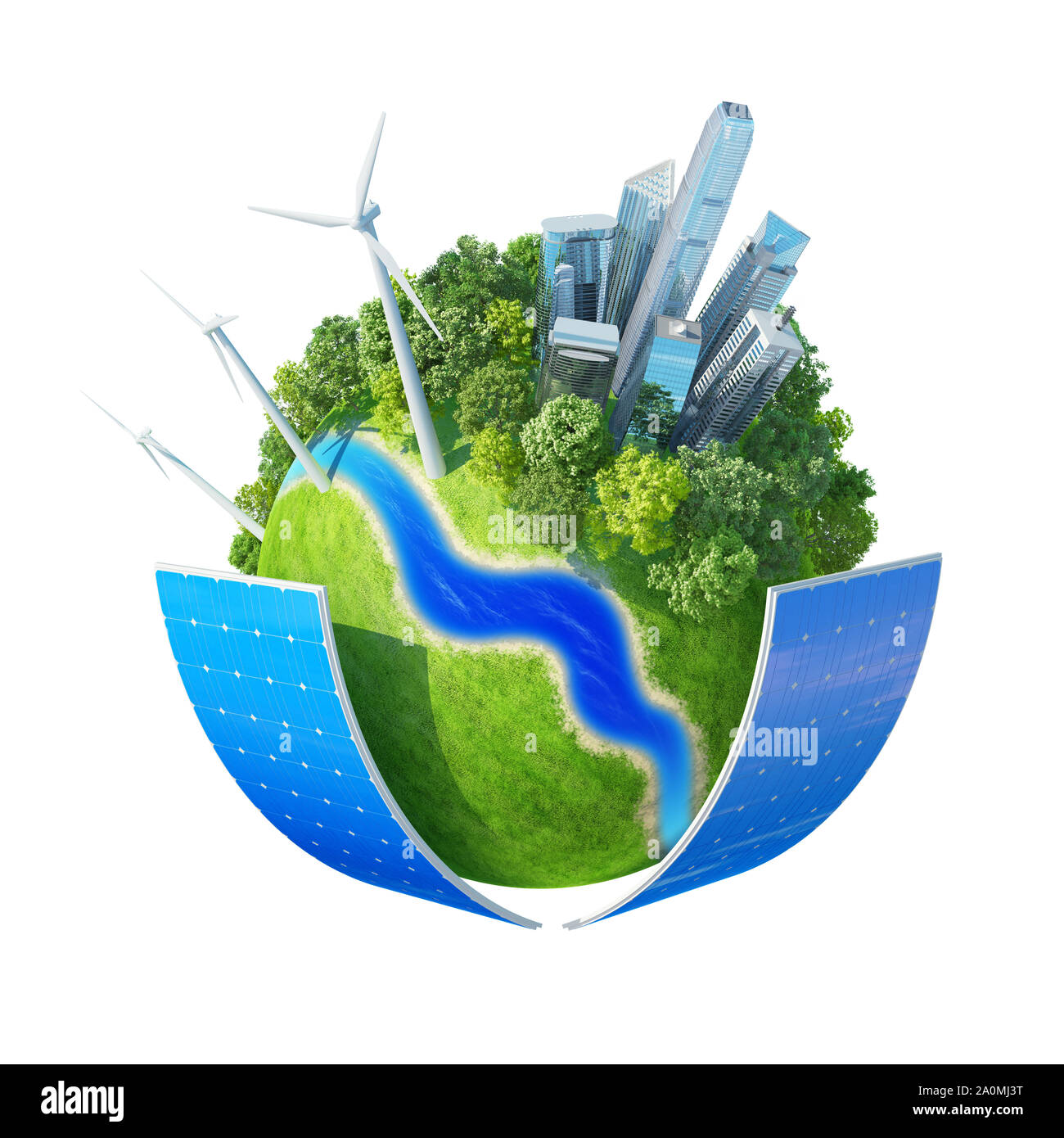 Mini Planet Concept or Earth Concept Stock Photo - Alamy
