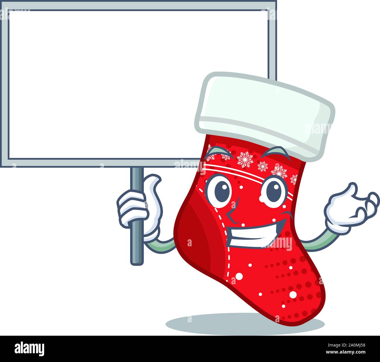 Bring board christmas stocking cartoon folded in cupboard Stock Vector ...