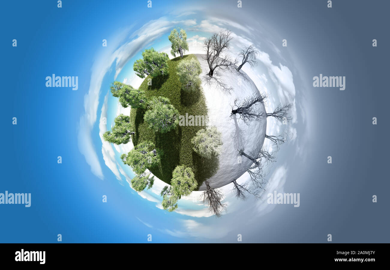 Mini Planet Concept or Earth Concept Stock Photo - Alamy