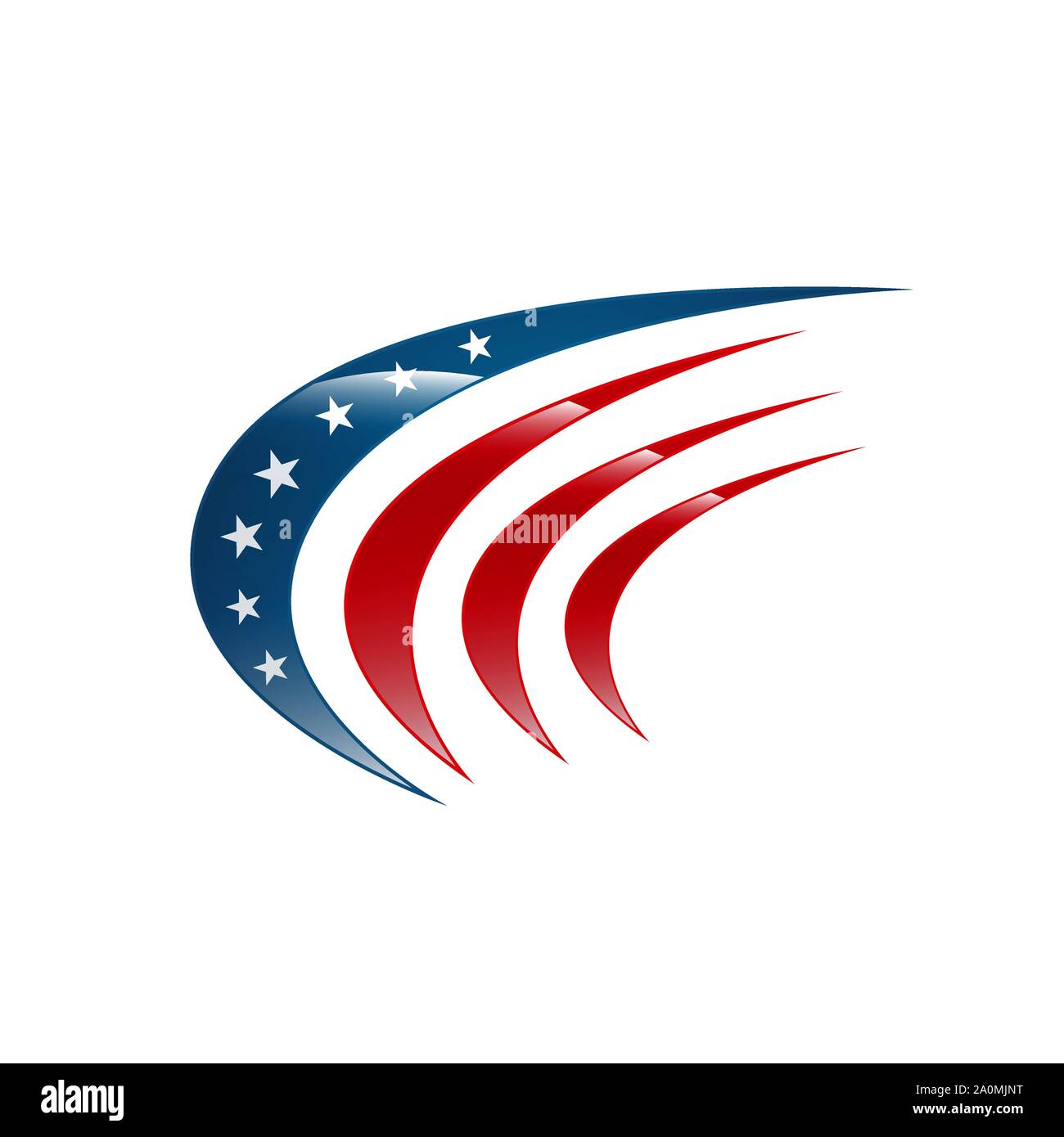 American flag logo Stock Vector Images - Alamy