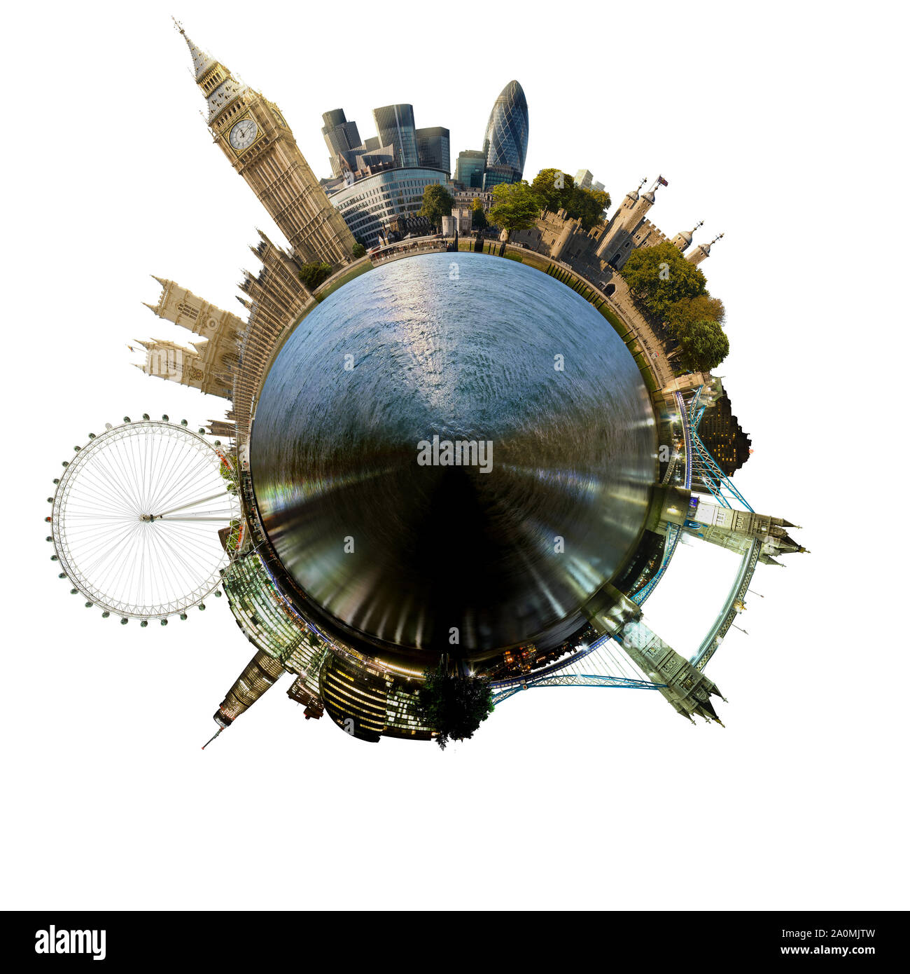 Planet earth floating water Cut Out Stock Images & Pictures - Alamy