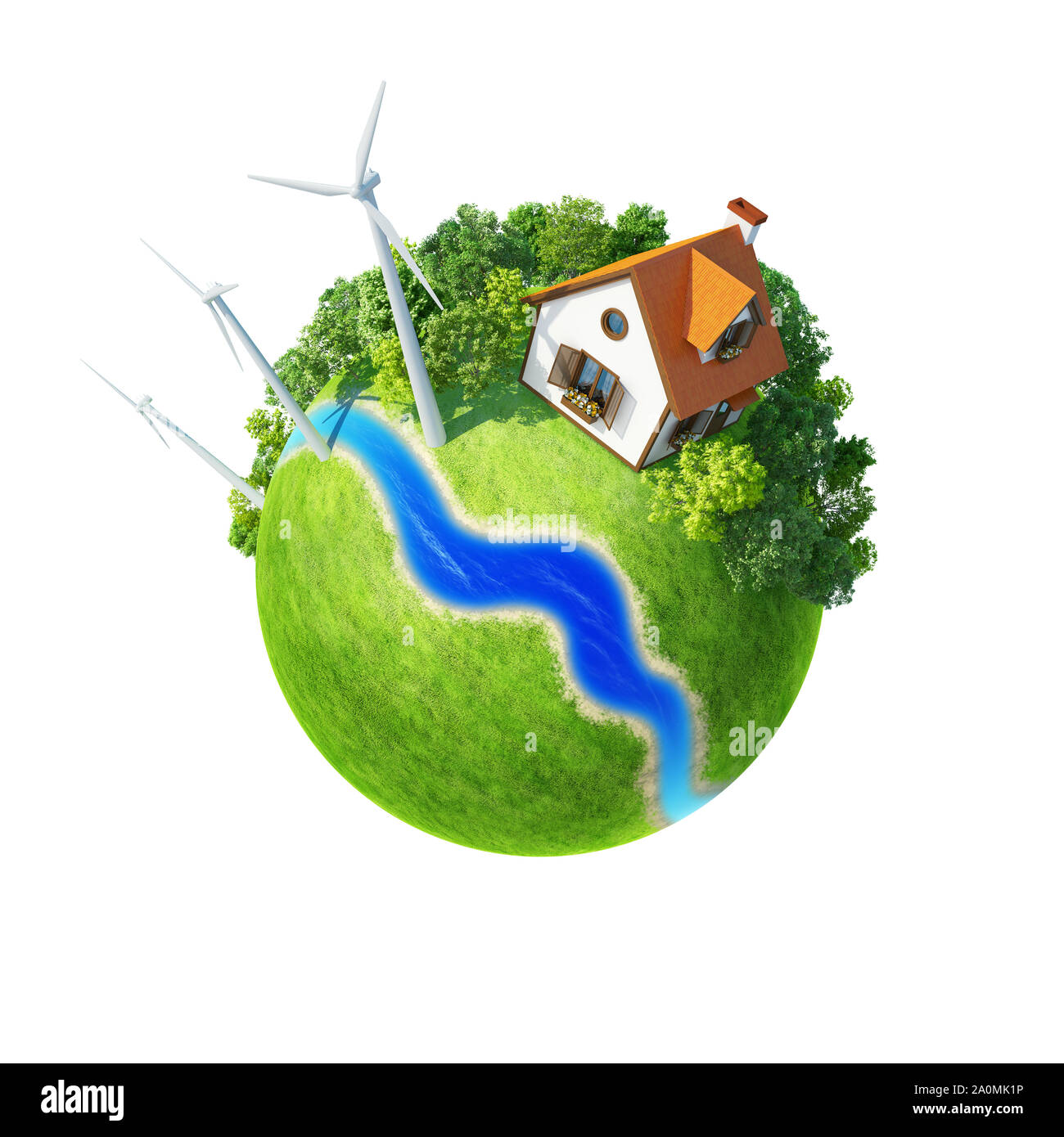 Mini Planet Concept or Earth Concept Stock Photo - Alamy