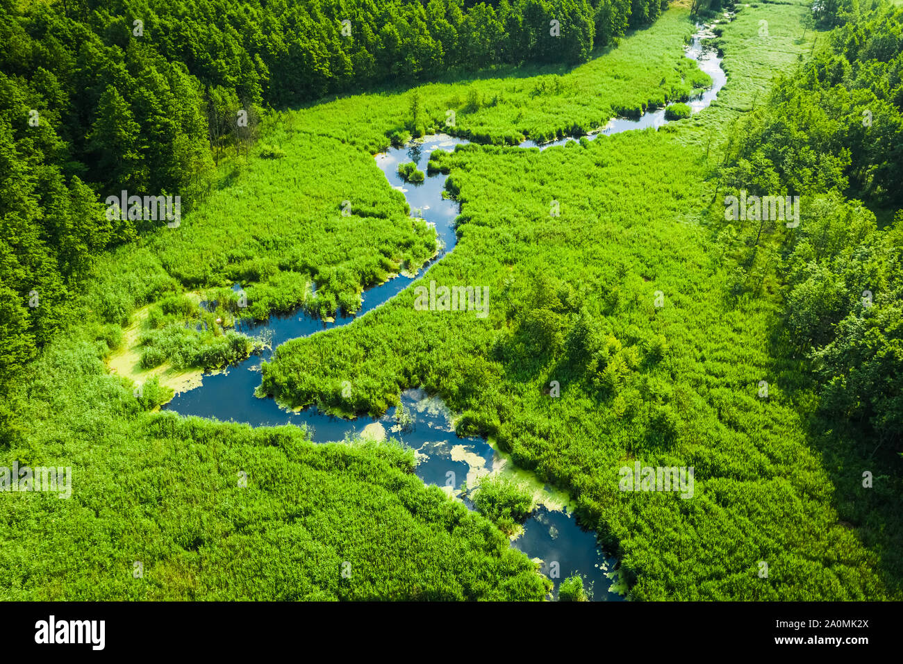 Small winding river hi-res stock photography and images - Alamy