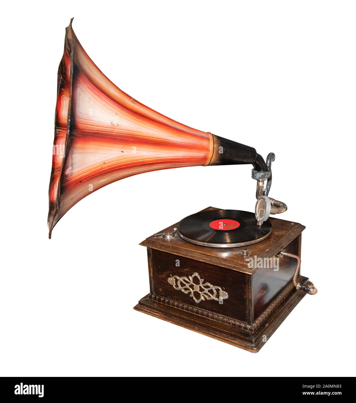 Old antique gramophone Cut Out Stock Images & Pictures - Alamy