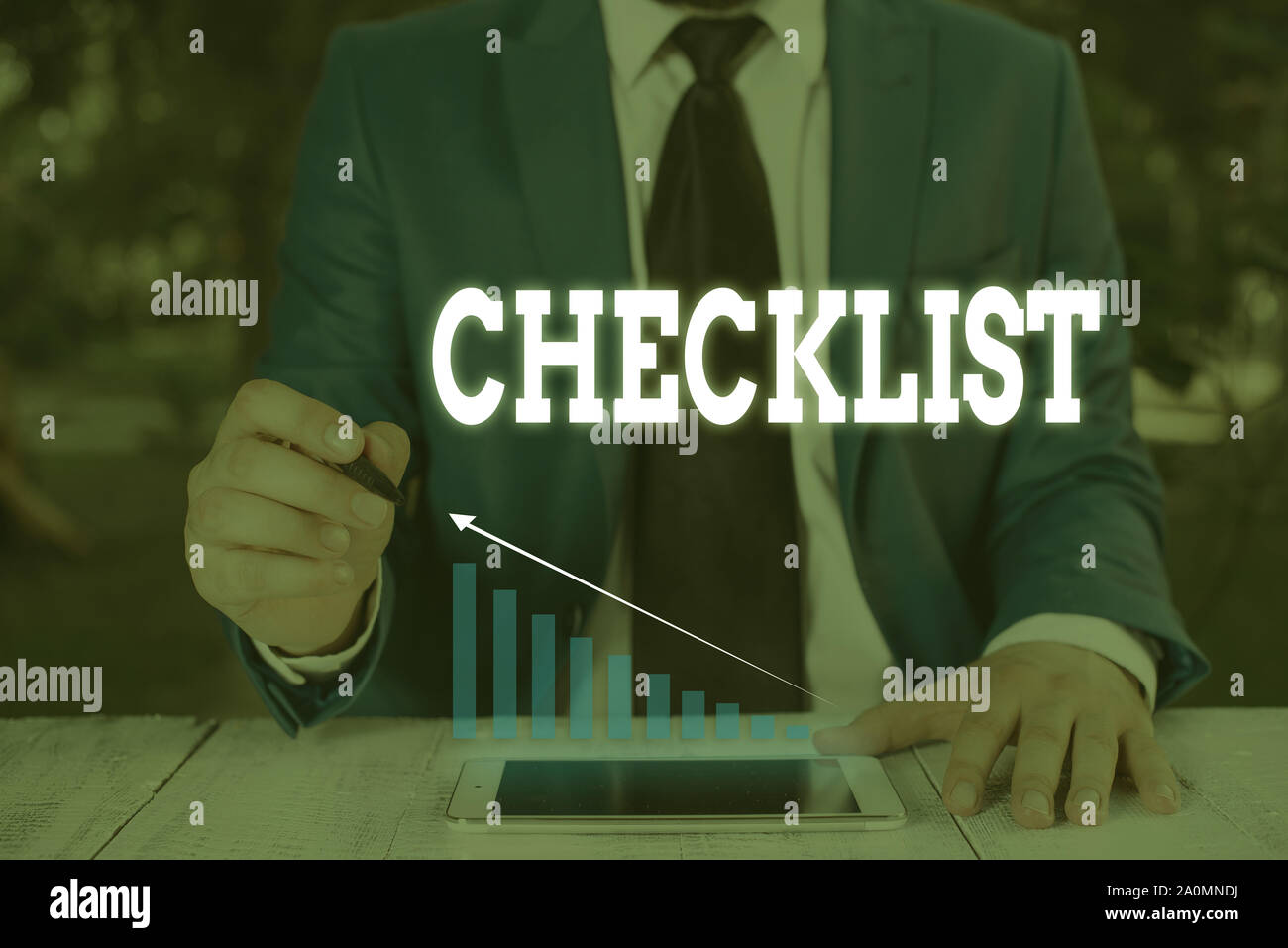 Handwriting text writing Checklist. Conceptual photo List down of the ...