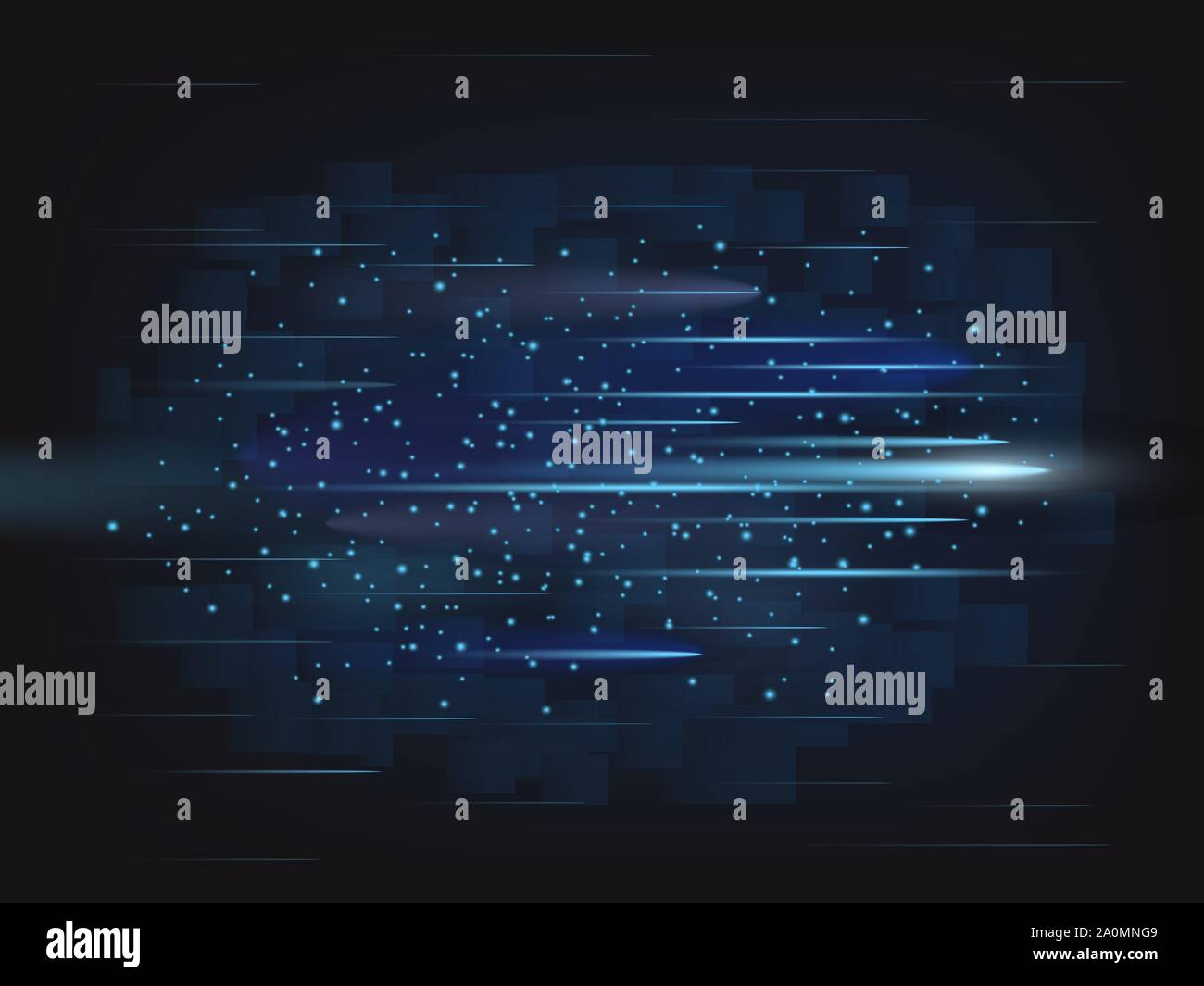 Blue technology abstract background with space vector illustration ...