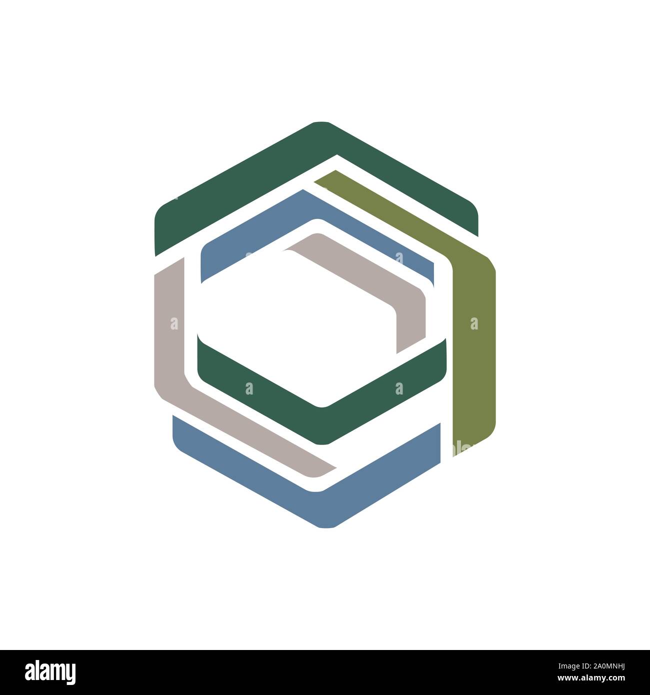 Logo hexagon hi-res stock photography and images - Alamy