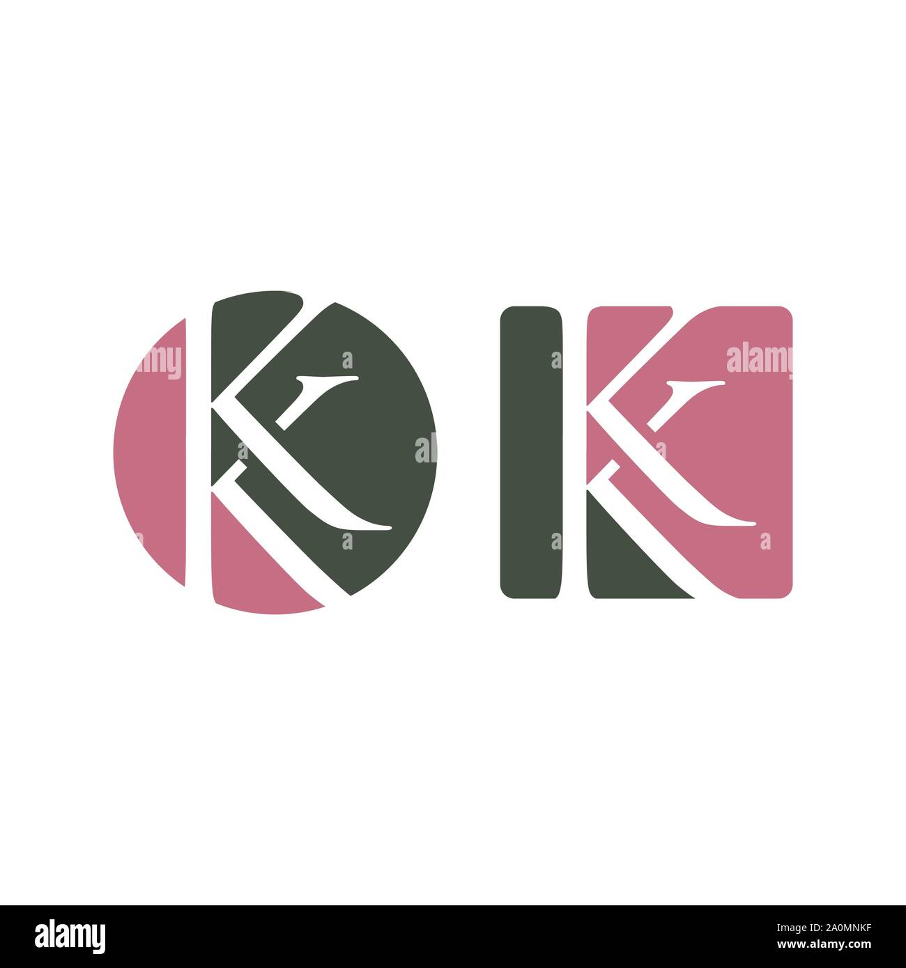 K house logo Stock Vector Images - Alamy