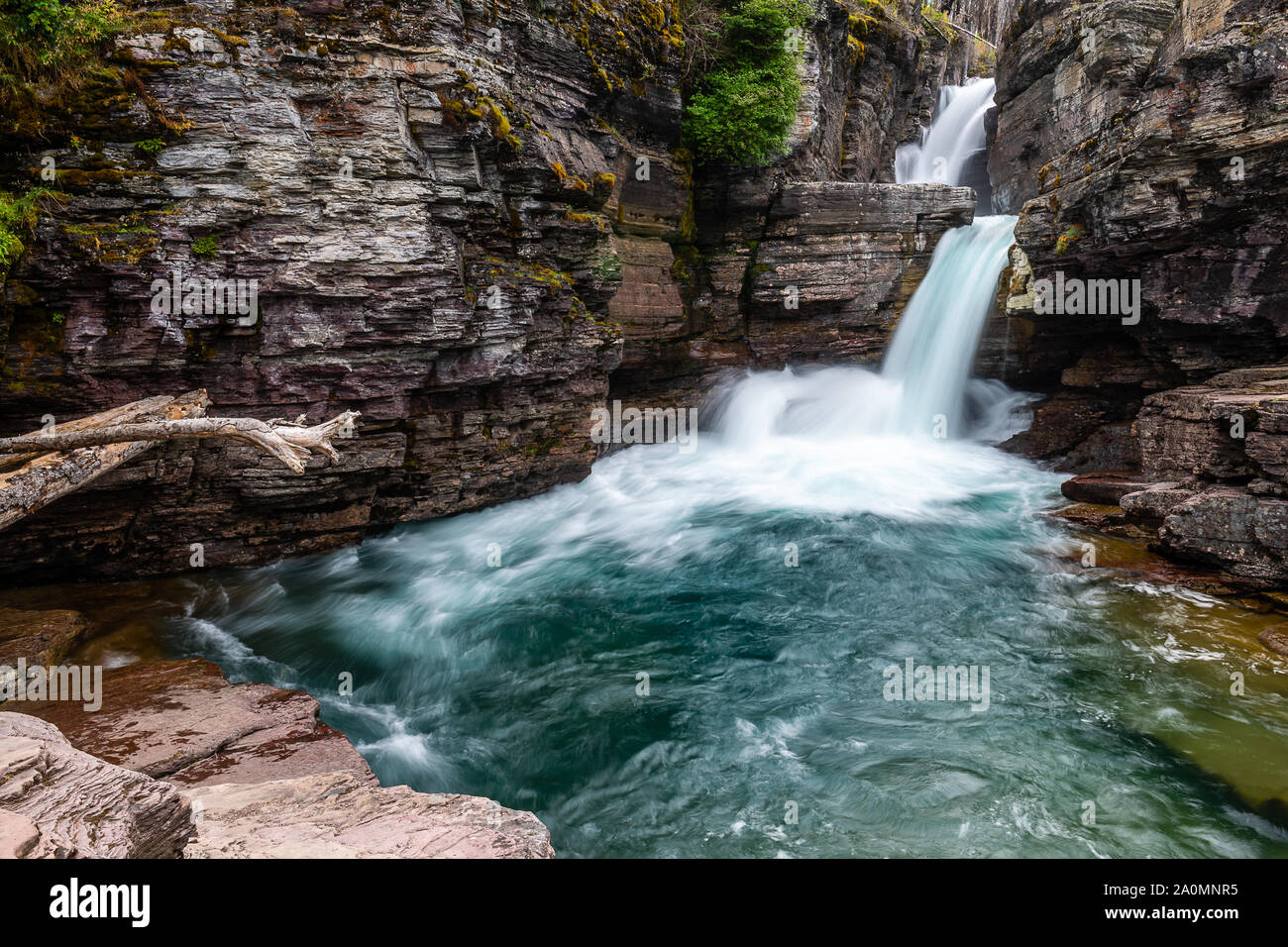 St. Mary Falls Trail, Glacier National Park Stock Photo - Alamy