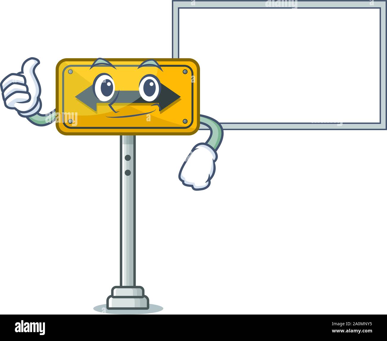 Thumbs Up With Board Pass On Either Side Isolated Cartoon Stock Vector Image And Art Alamy