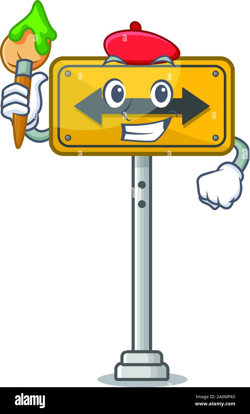 The temporary triangle cartoon hi-res stock photography and images - Alamy