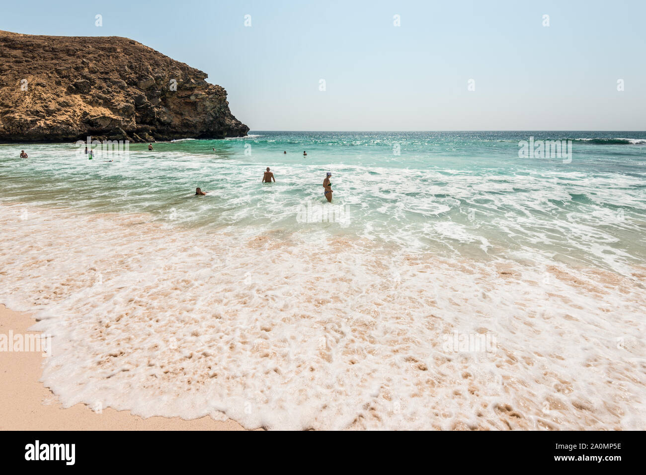 Salalah, Oman - November 12, 2017: People are resting and relaxing on ...