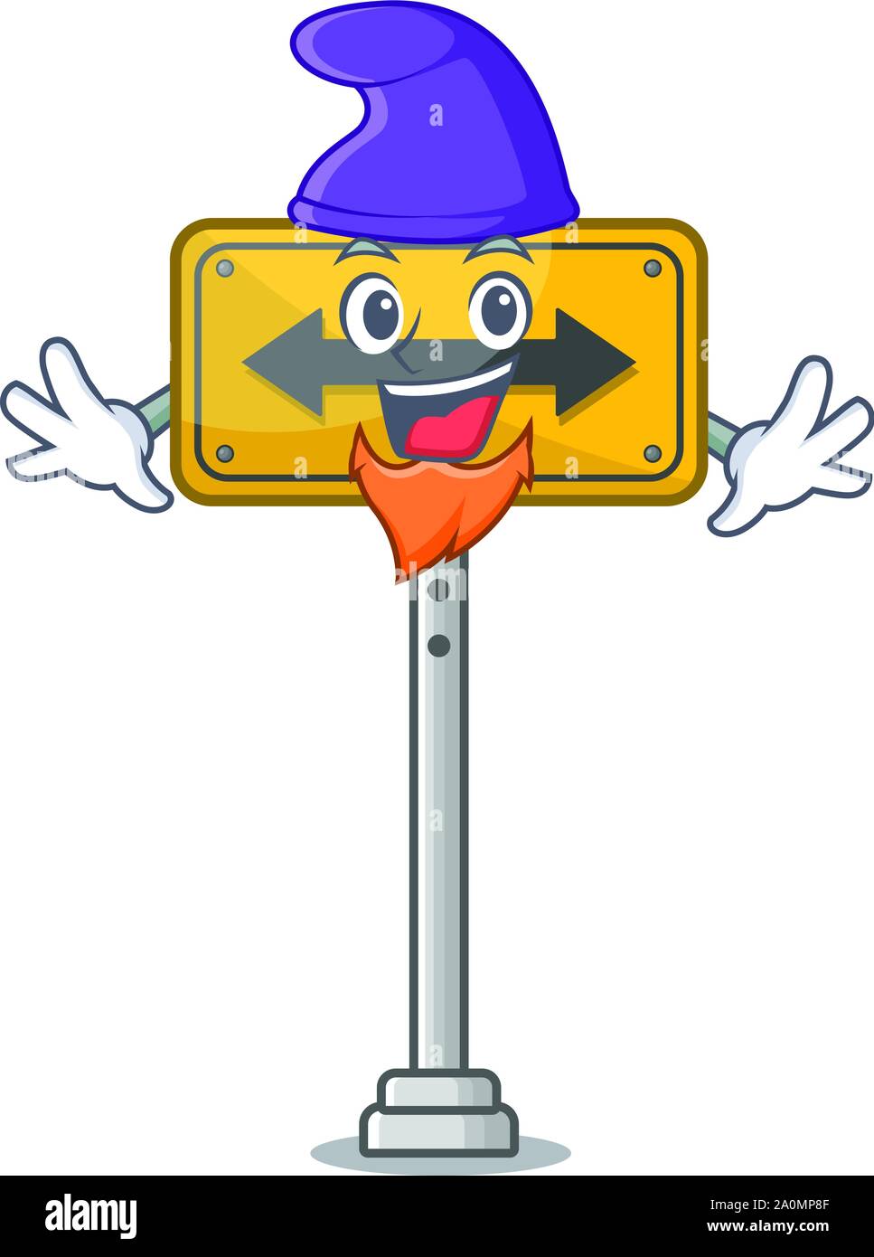 Elf pass on either side isolated cartoon Stock Vector Image & Art - Alamy