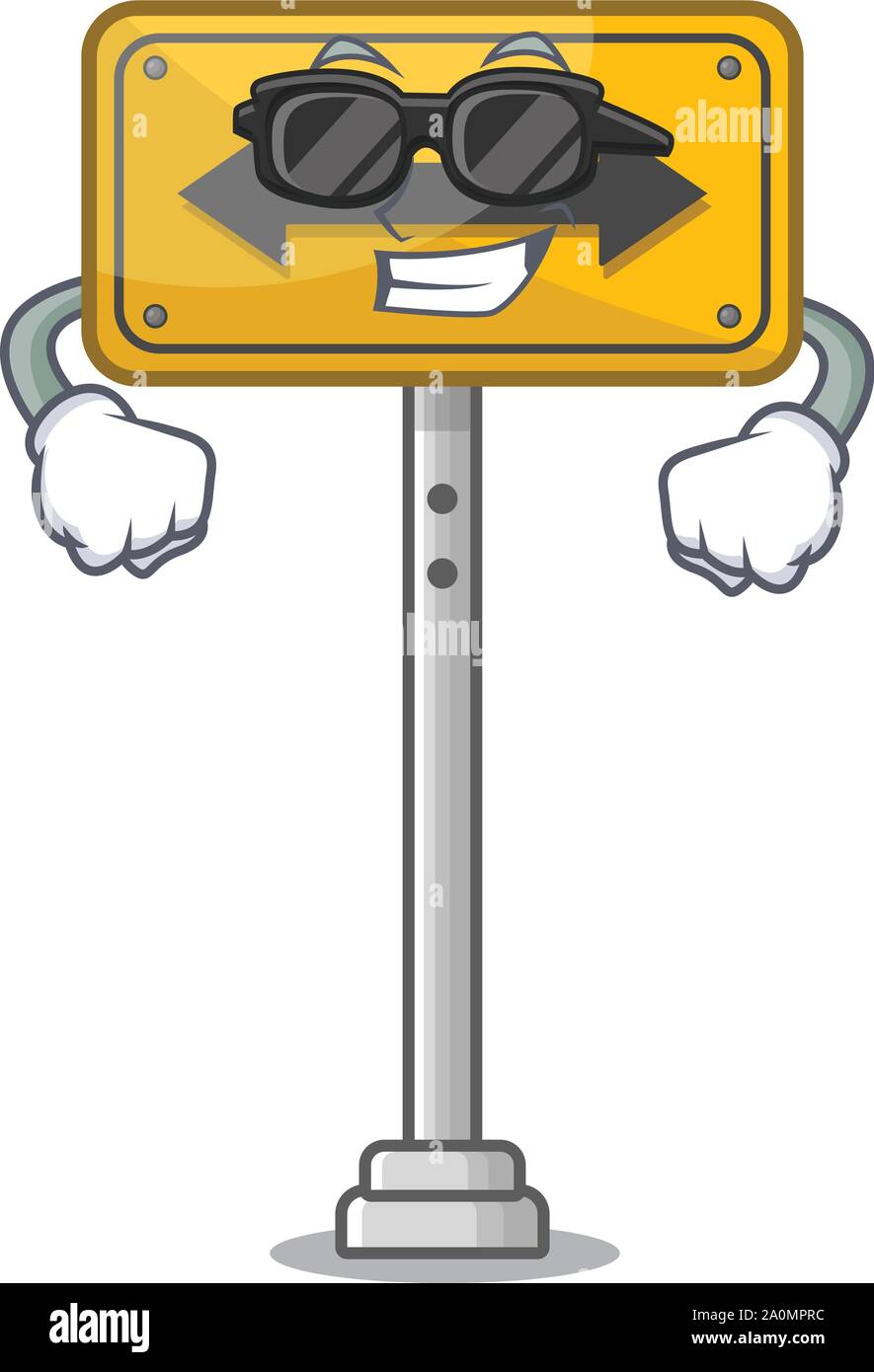 Super cool pass on either side shaped character Stock Vector Image ...