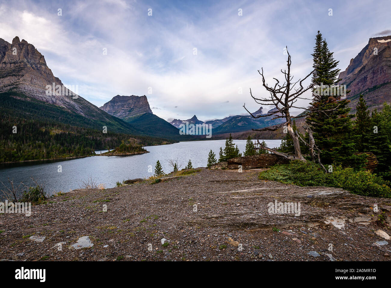 St. Mary Lake, Glacier National Park Stock Photo - Alamy