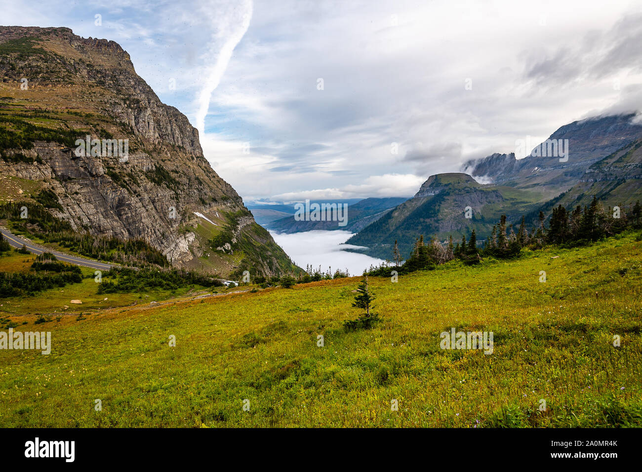 Glacier National Park's Highline Trail Stock Photo - Alamy