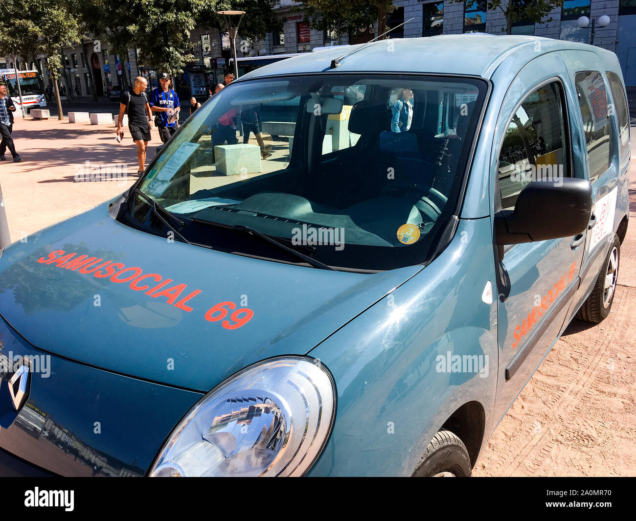 Social Emergency Service - SAMU social vehicle, Lyon, Rhone, AURA ...