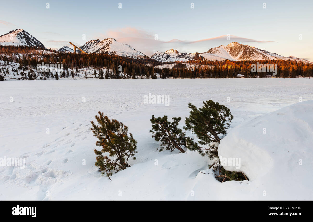 Village of strbske pleso winter hi-res stock photography and images - Alamy