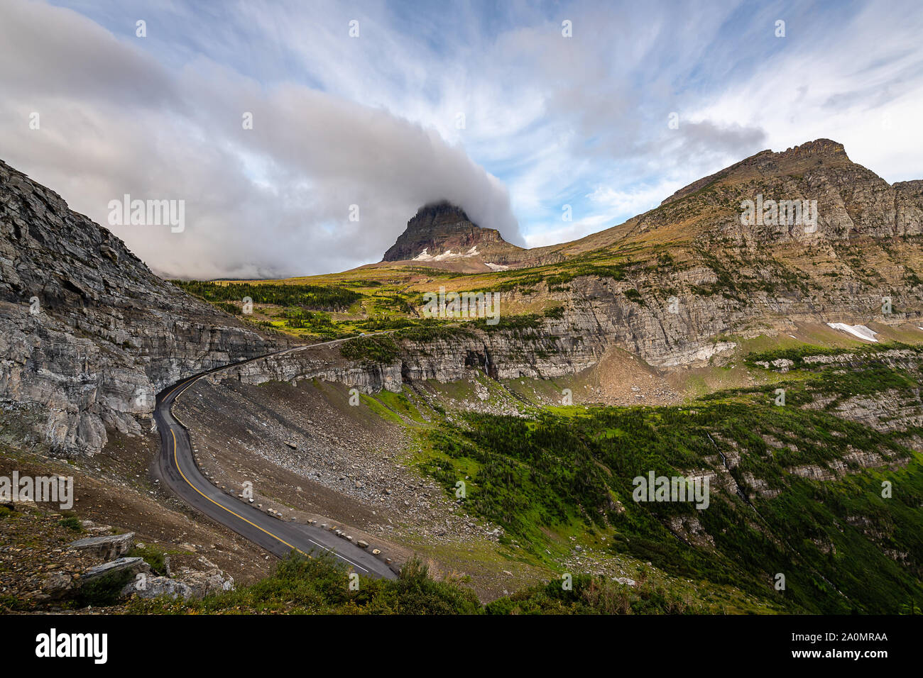 The Highline Trail, Glacier National Park Stock Photo - Alamy