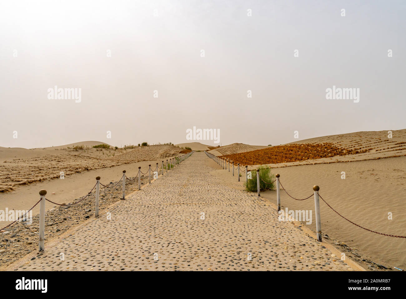 Hotan Rawak Buddhist Stupa Ruins in Xinjiang Taklamakan Desert View ...