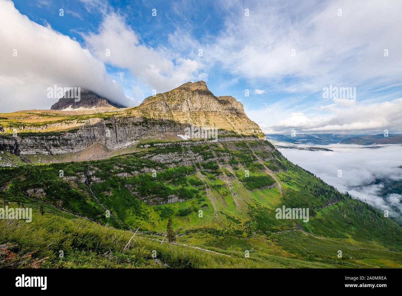 The Highline Trail, Glacier National Park Stock Photo - Alamy