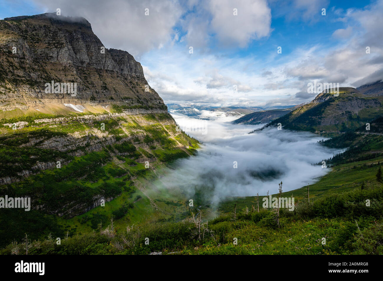 The Highline Trail, Glacier National Park Stock Photo - Alamy