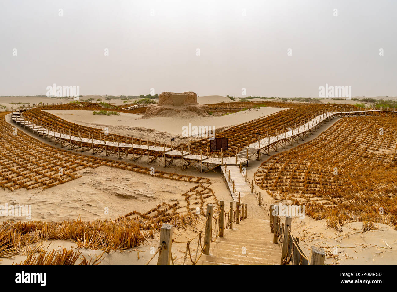 Hotan Rawak Buddhist Stupa Ruins in Xinjiang Taklamakan Desert View ...