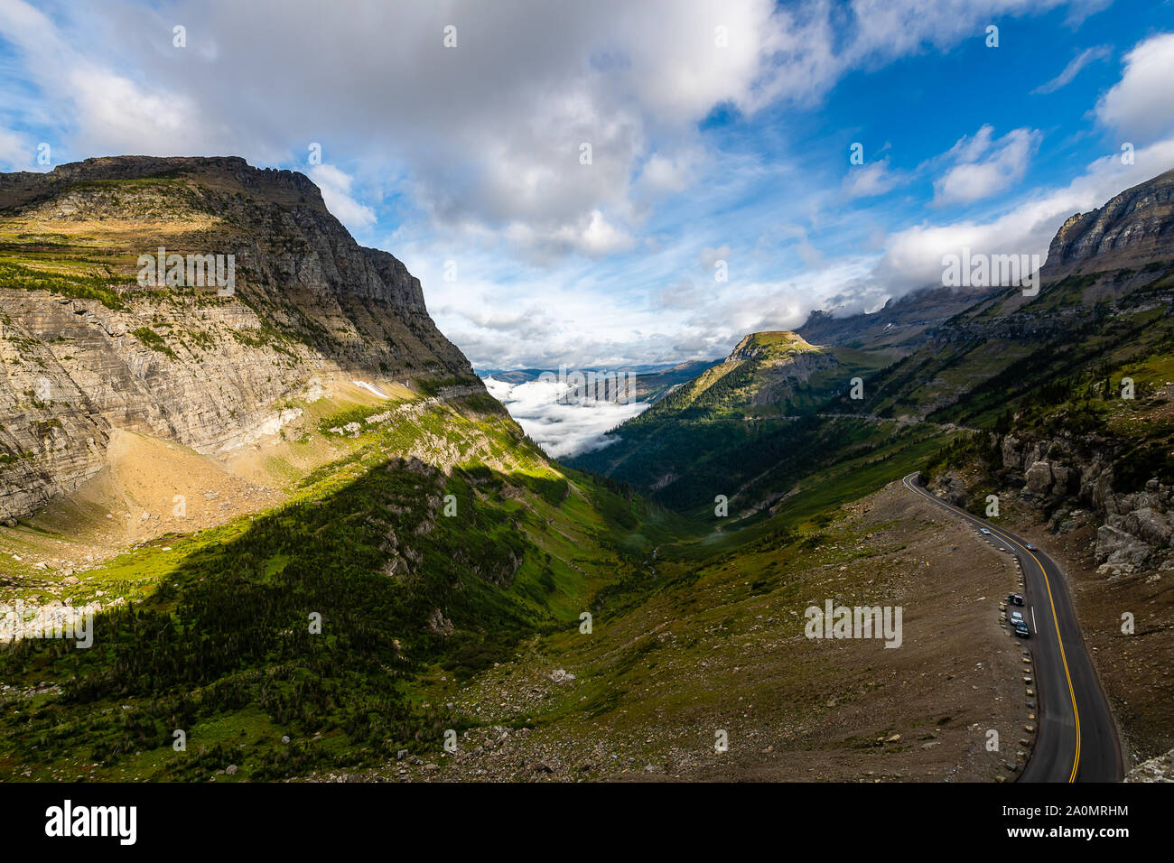 The Highline Trail, Glacier National Park Stock Photo - Alamy