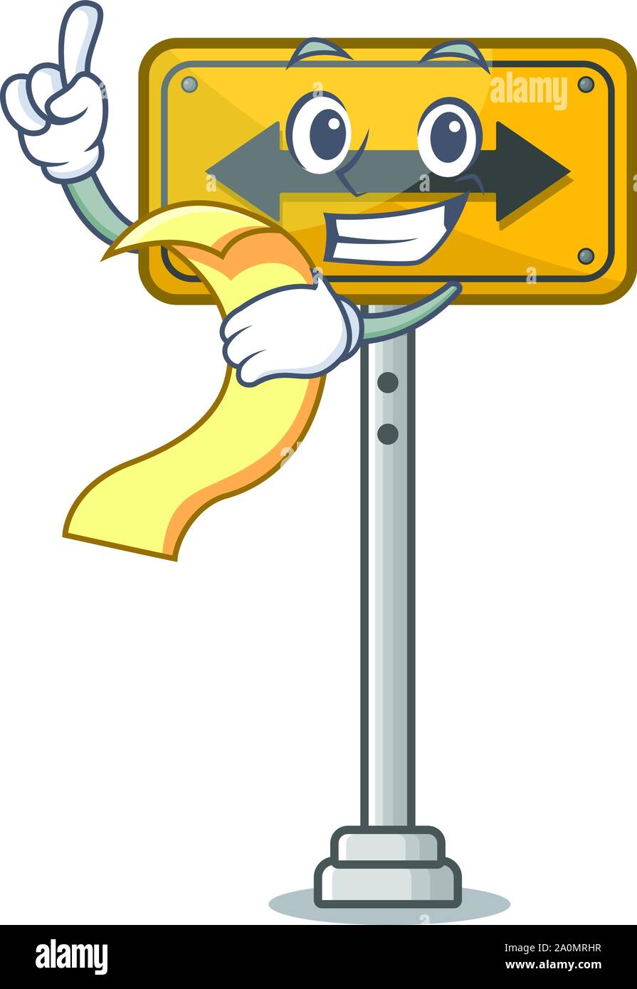 With menu pass on either side the cartoon Stock Vector Image & Art - Alamy