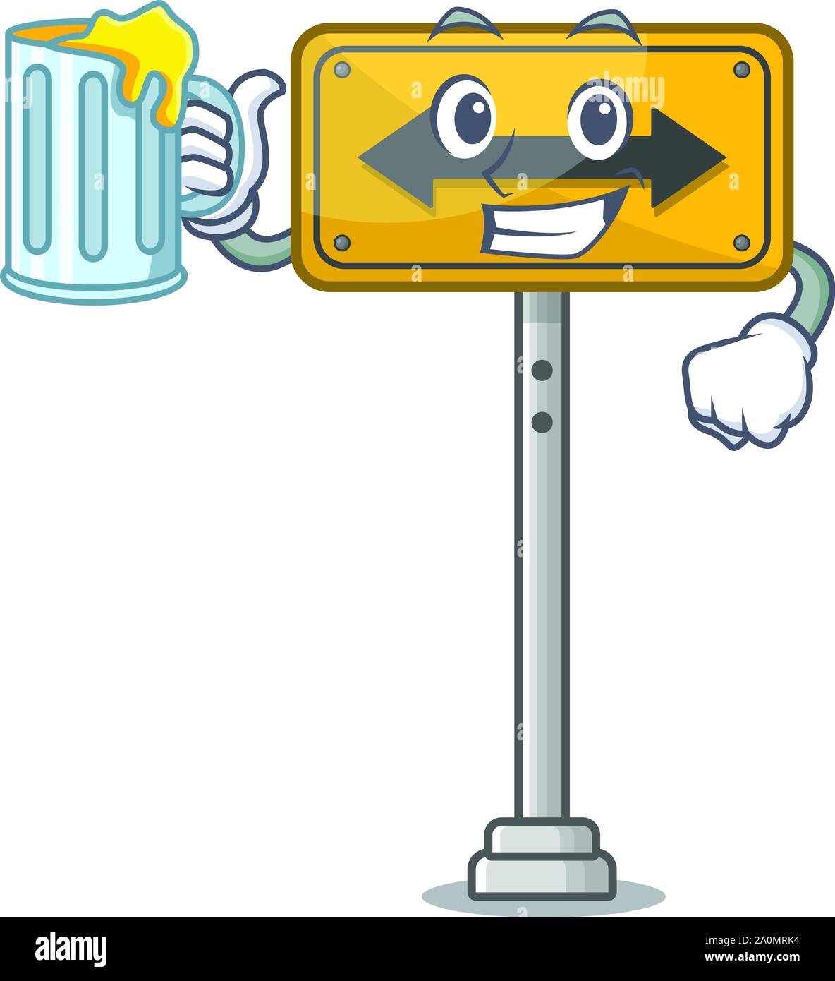 With juice pass on either side the cartoon Stock Vector Image & Art - Alamy