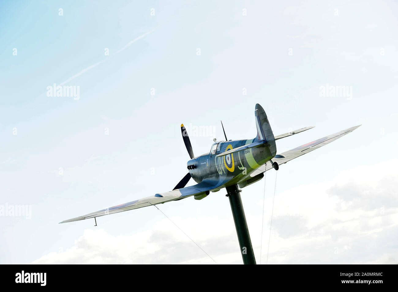 The Lytham St Annes full scale model spitfire on display at Fairhaven ...