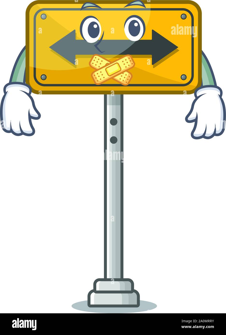 Silent pass on either side a mascot Stock Vector Image & Art - Alamy