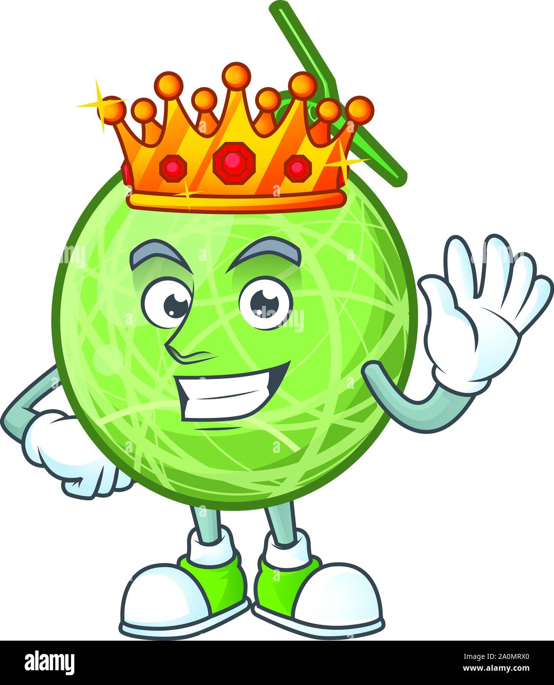 King design melon cartoon character for fruit logo Stock Vector Image ...