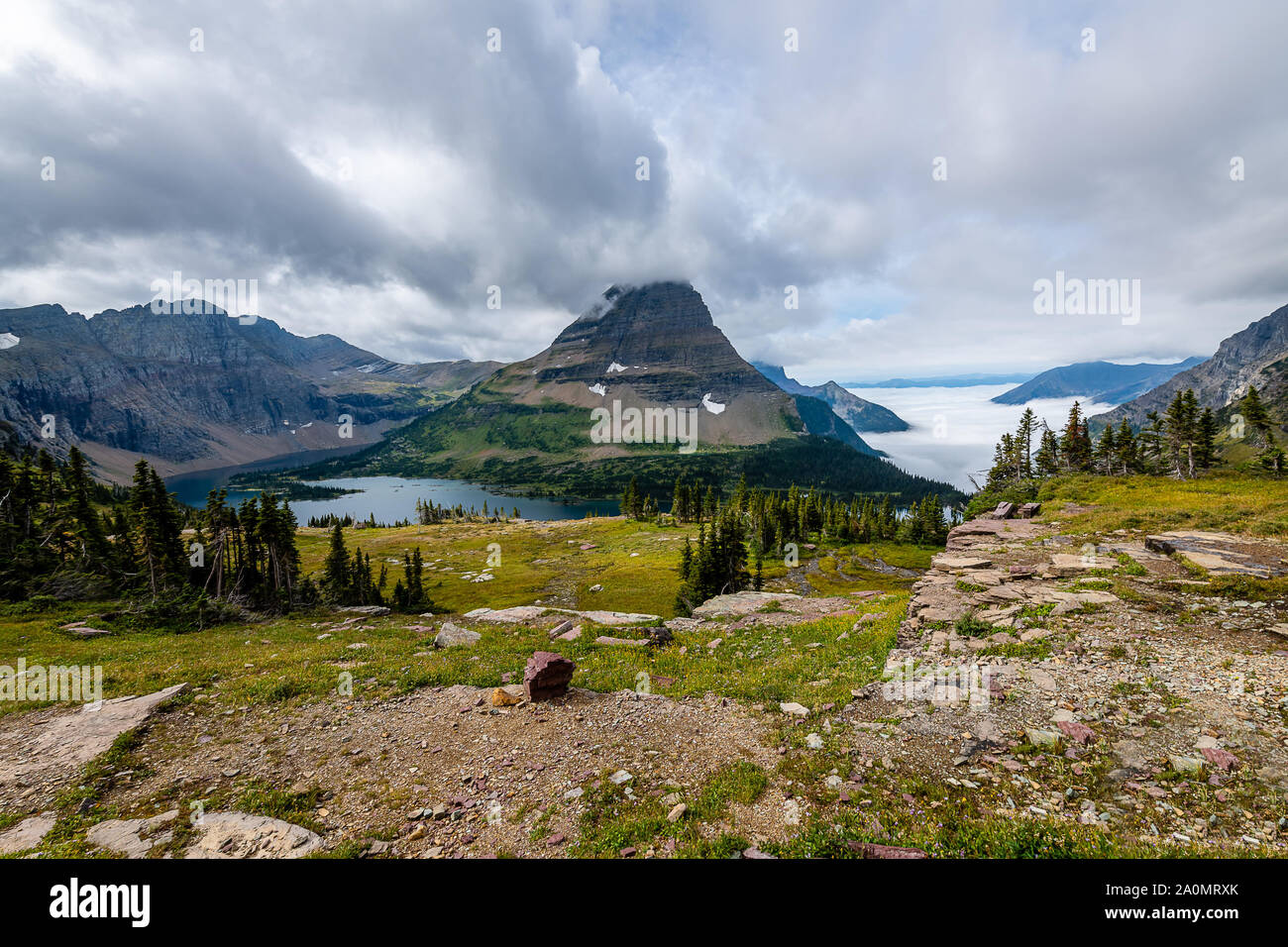 Hidden Lake Trail, Glacier National Park Stock Photo - Alamy