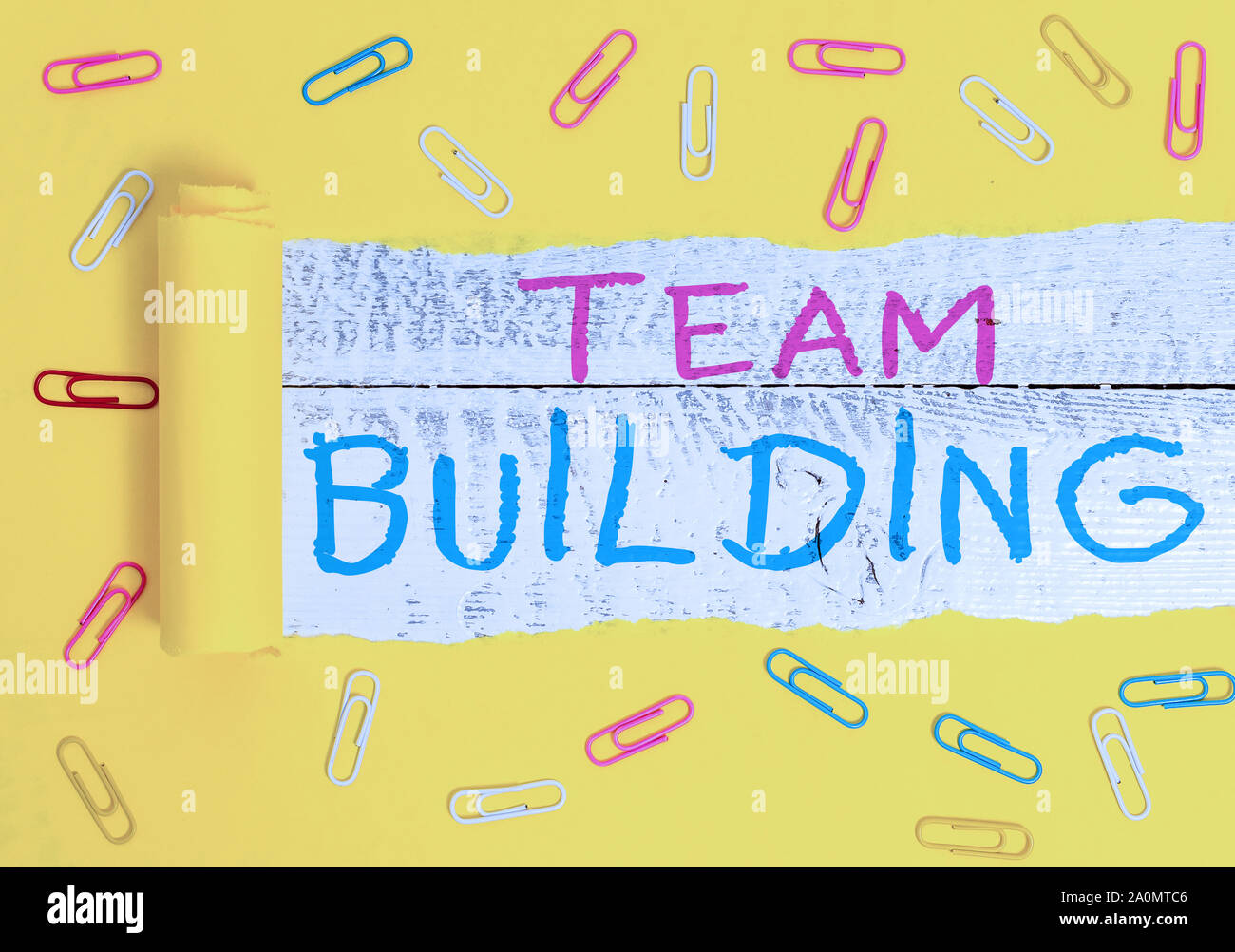 Writing note showing Team Building. Business concept for Types of ...