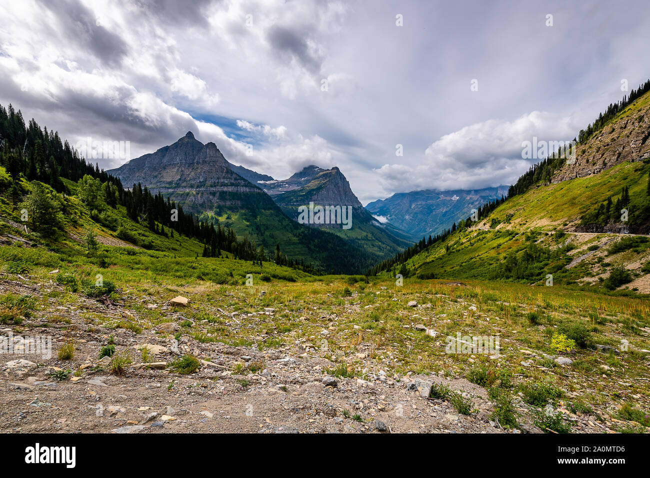 Logan Pass, Glacier National Park Stock Photo - Alamy