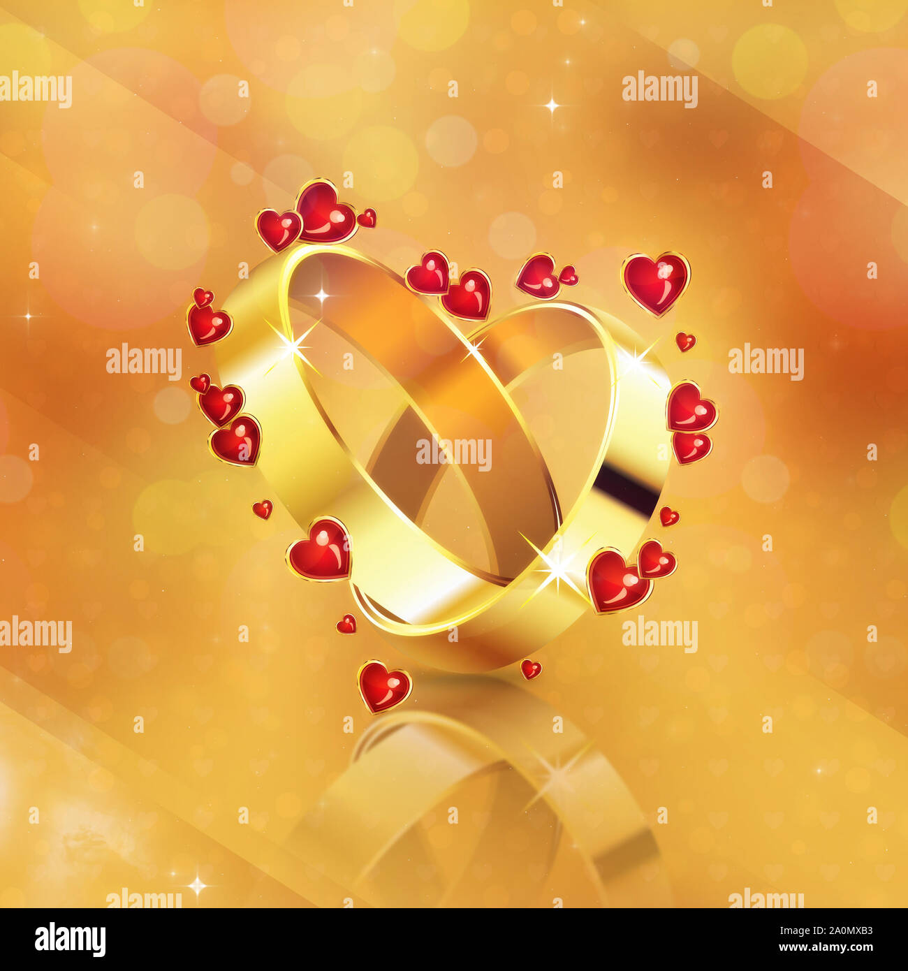 Yellow Wedding Background