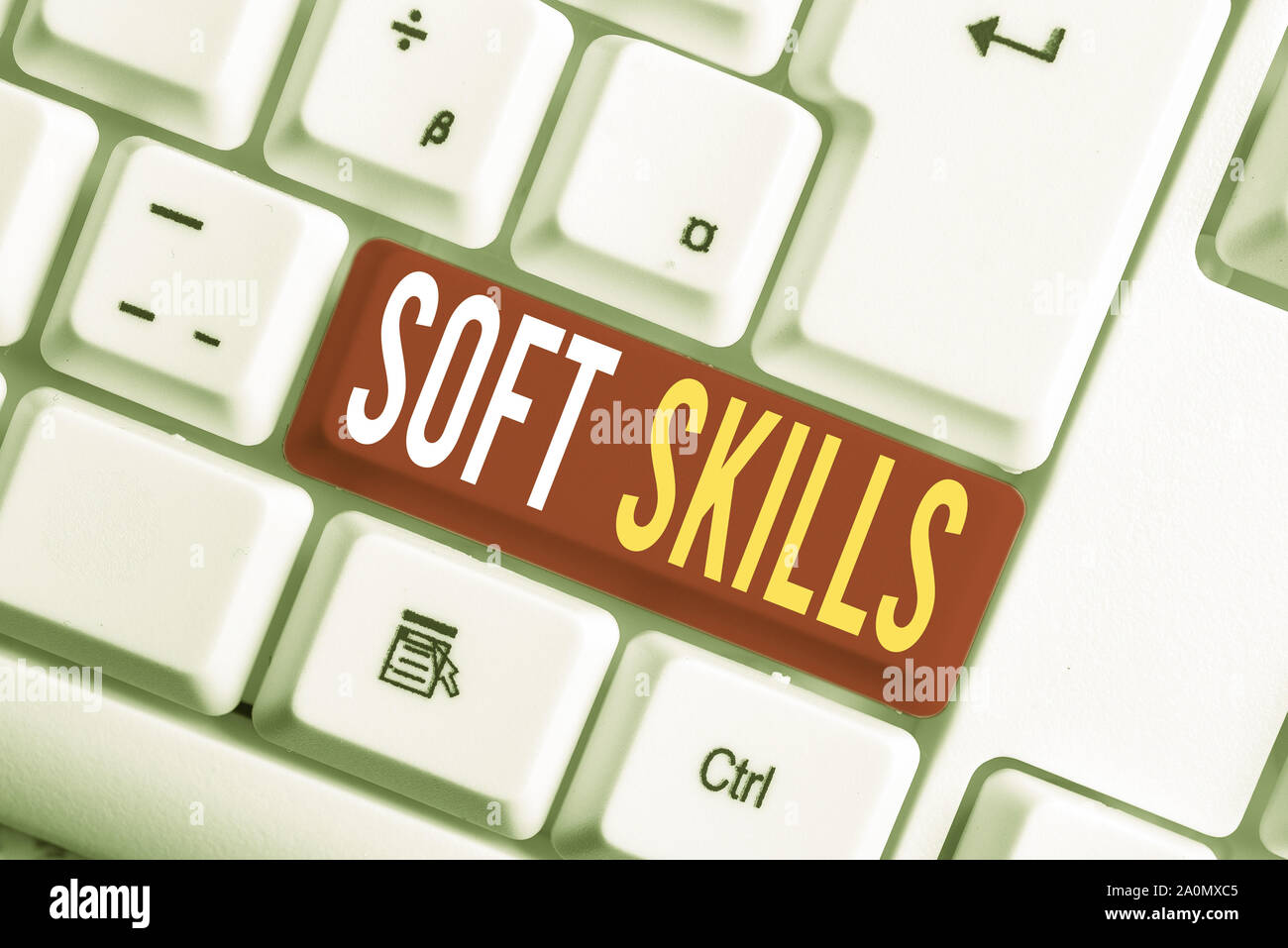 Handwriting text writing Soft Skills. Conceptual photo demonstratingal ...