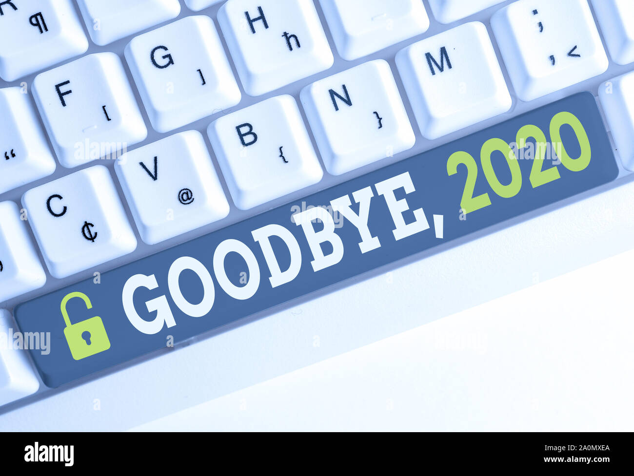 Handwriting text Goodbye 2020. Conceptual photo New Year Eve Milestone ...