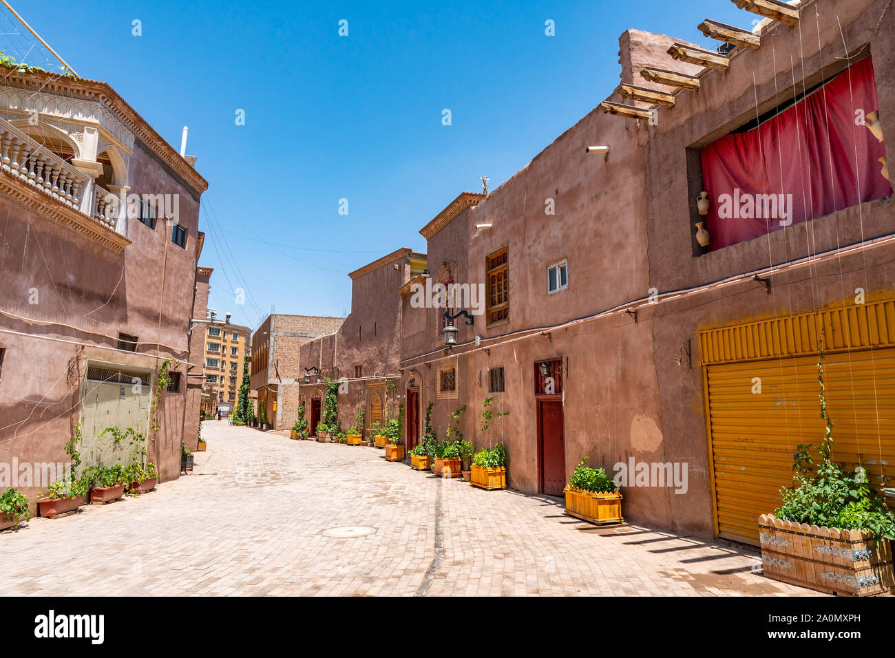 Kashgar Renovated Old City Uyghur Central Asian Architecture Buildings ...