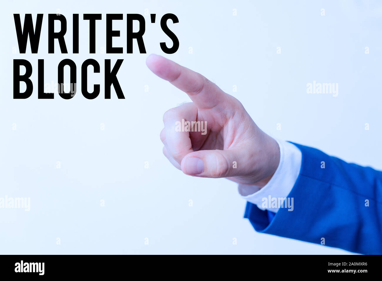 Writing note showing Writer S Block. Business concept for Condition of ...