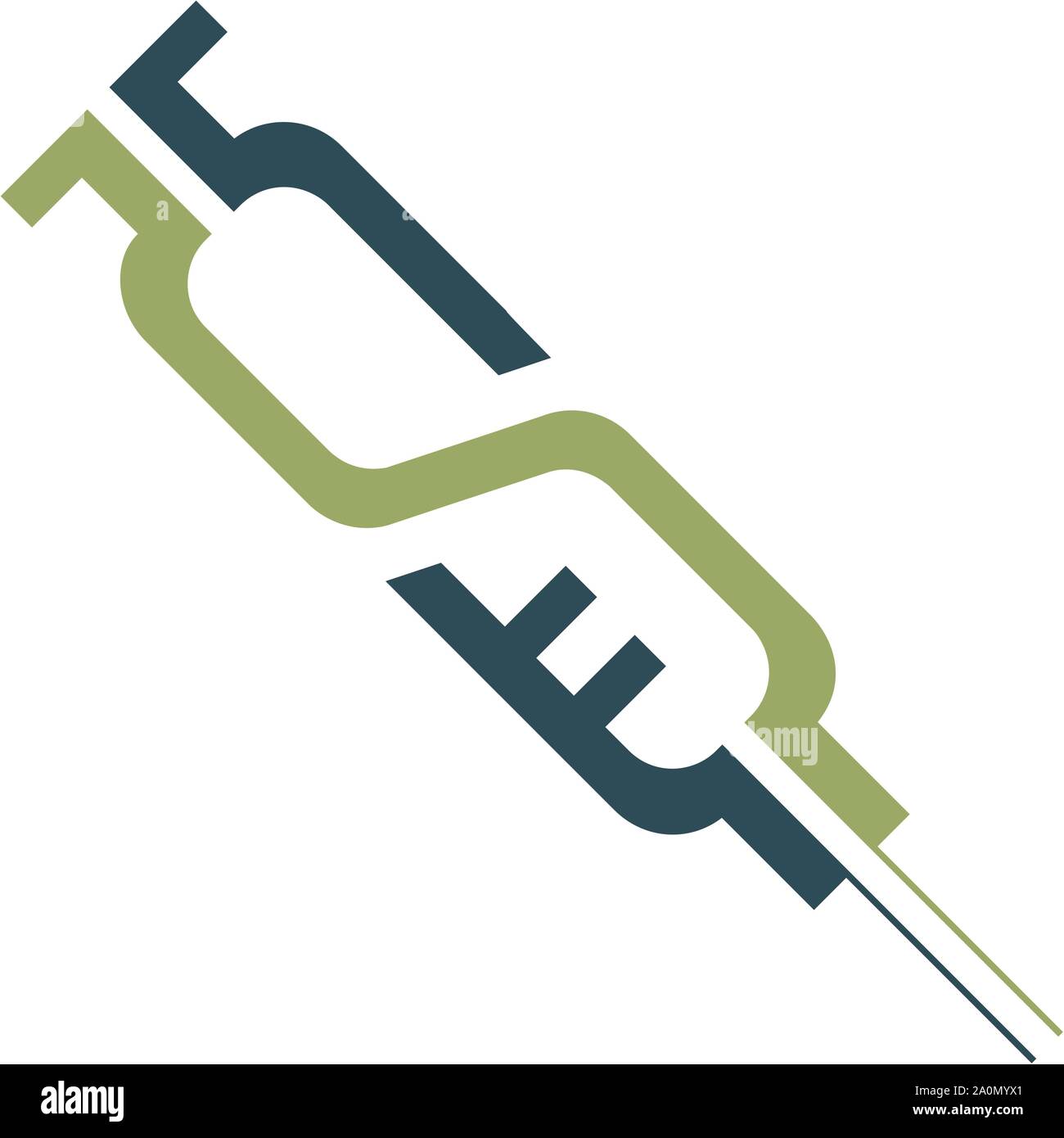 syringe logo and letter S modern logo designs Stock Vector Image & Art ...