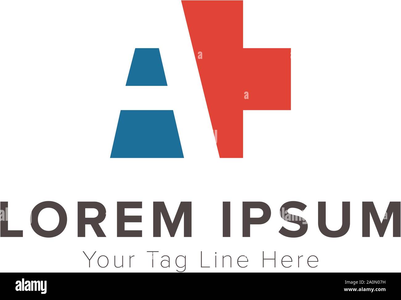 Cross and initial a for medical logo designs Stock Vector Image & Art ...