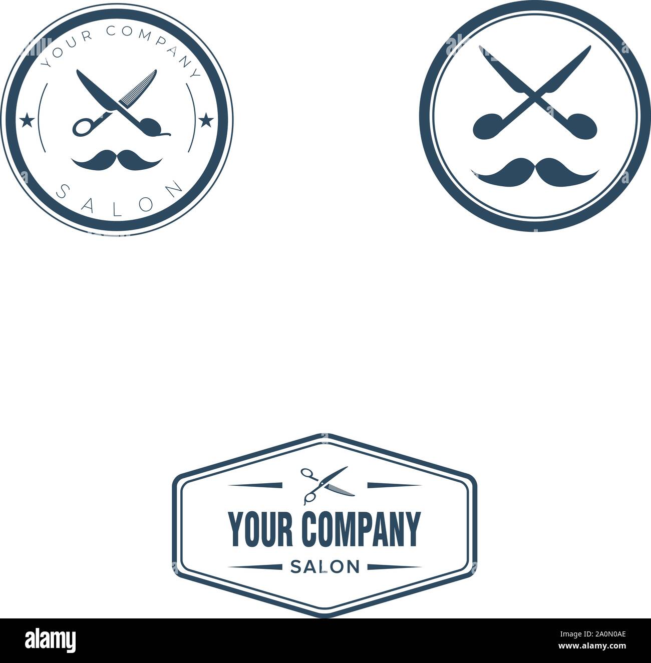 Conception De Logo De Barbe