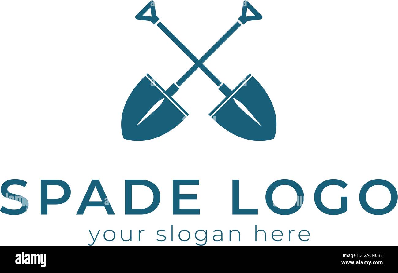 spade digital logo designs agency garden modern Stock Vector Image ...