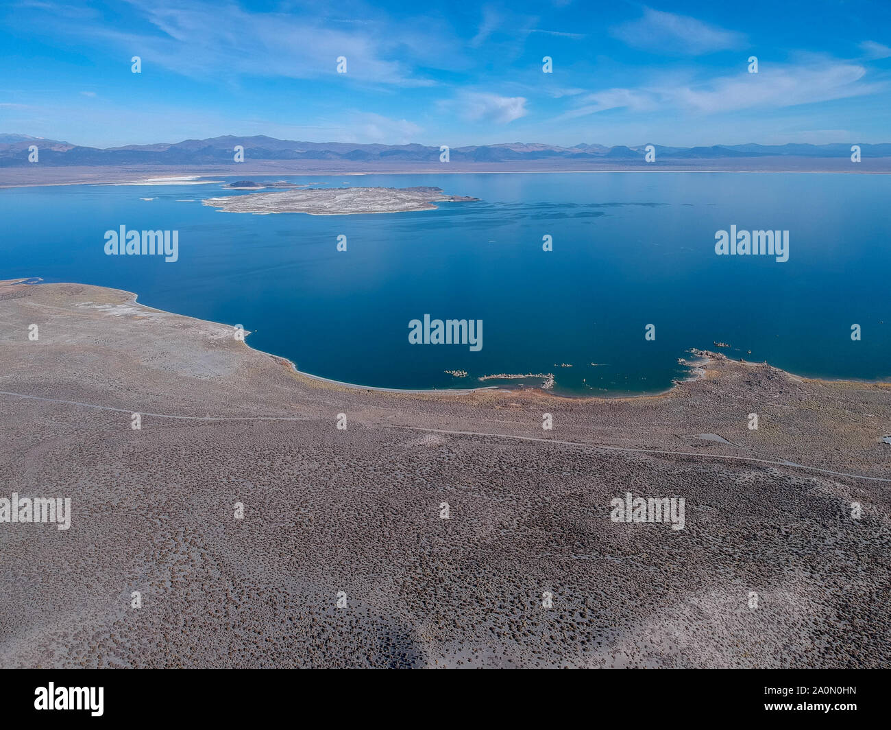 Aerial view of Mono Lake in California Stock Photo - Alamy